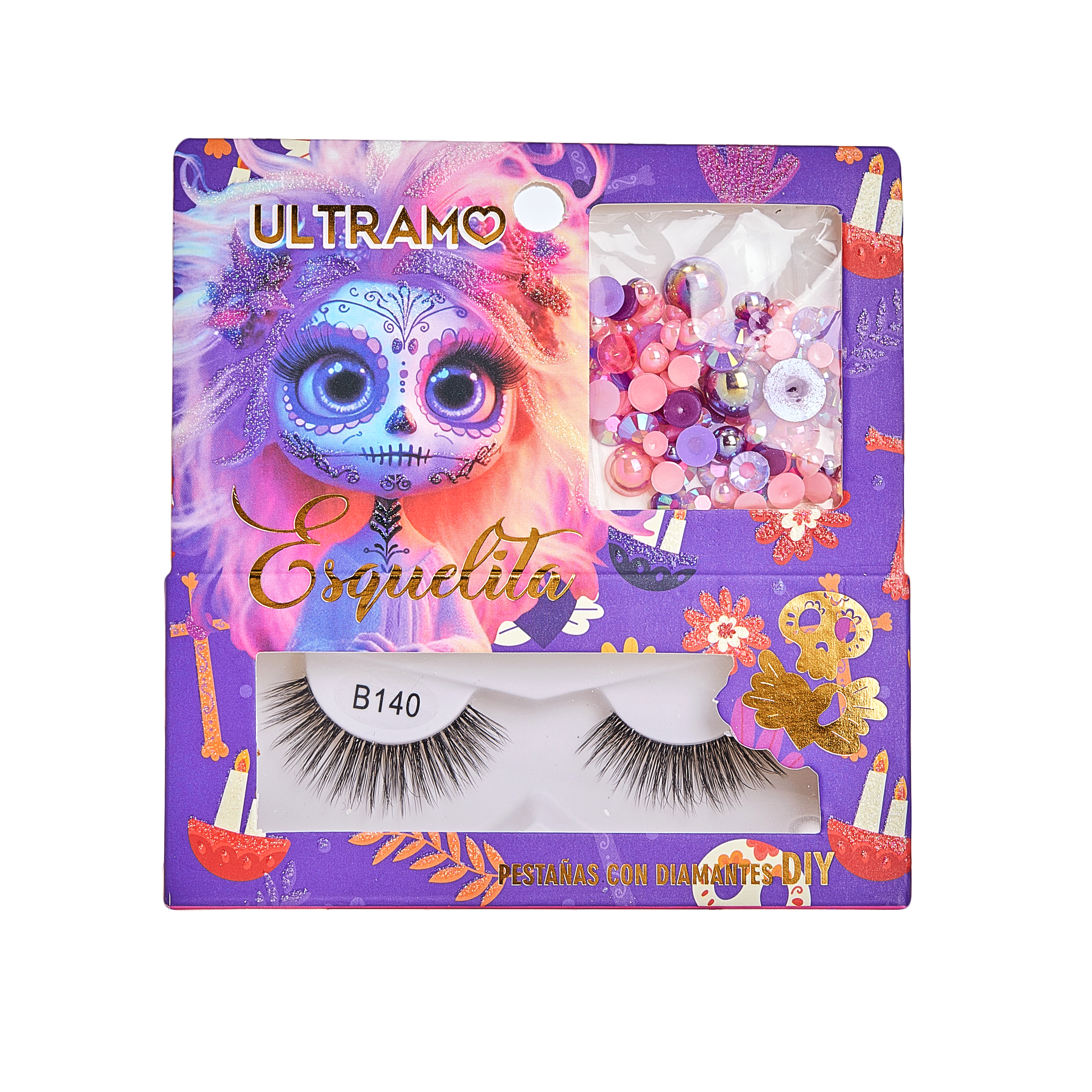 ULTRAMO 10PZ/Set Pestañas con Diamantes DIY FA004